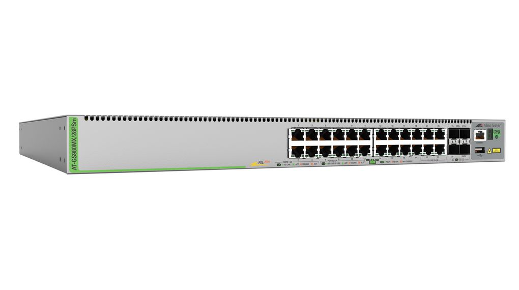AT GS980MX 28PSM 50 Allied Telesis PoE Switch Layer 3 Managed AT GS980MX 28PSM 50 Allied Telesis PoE Switch Layer 3 Managed